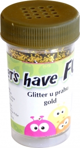 Glitter u prahu 1/1 zlatna Fun Range