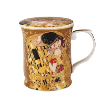 Šolja sa infjuzerom - Klimt, Kiss, Gold, 400 ml