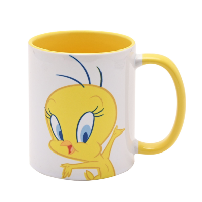 Šolja - Looney Tunes, Tweety Pie Yellow Inside Mug