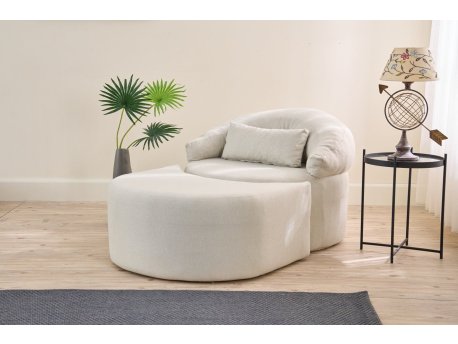 Atelier del Sofa Sofa-krevet - fotelja Pitta Cream