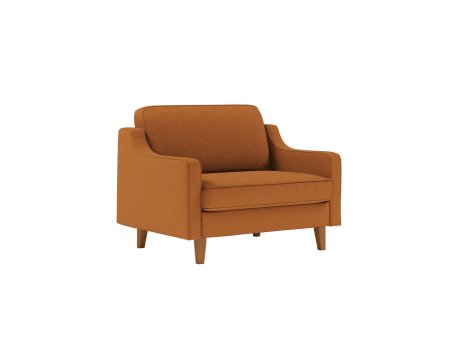 Atelier del Sofa 1-Seat Sofa - fotelja Robin Loveseat Caramel Walnut