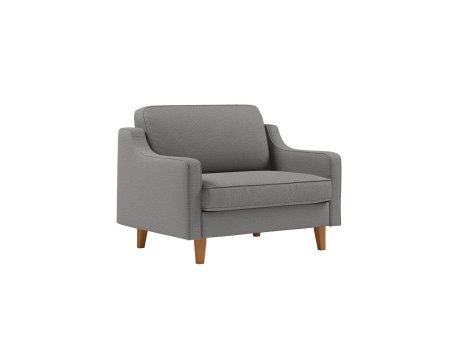 Atelier del Sofa 1-Seat Sofa - fotelja Robin Loveseat Obsidian Walnut