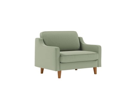 Atelier del Sofa 1-Seat Sofa - fotelja Robin Loveseat Sea Green Walnut