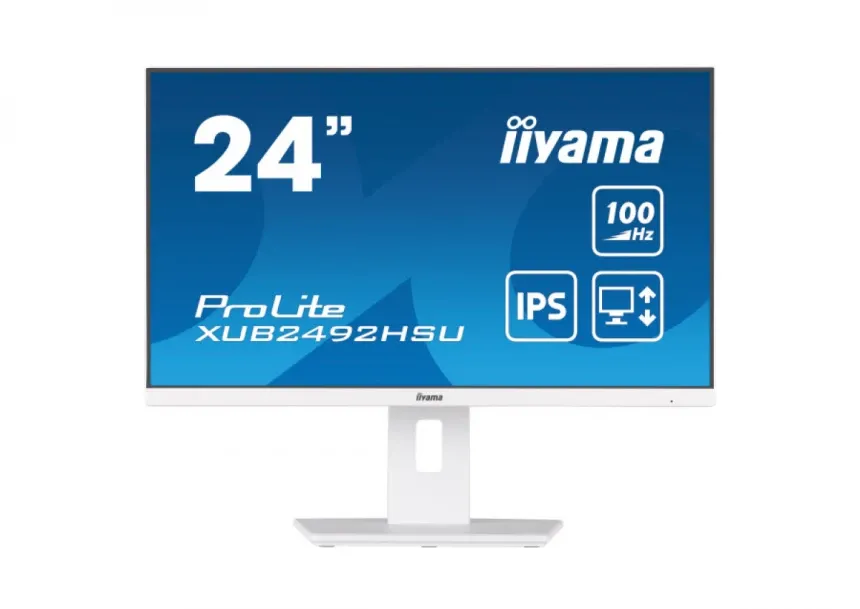 Monitor 23.8" Iiyama XUB2492HSU-W6 IPS 1920x1080/100Hz/0.4ms/HDMI/DP/USB/zvučnic