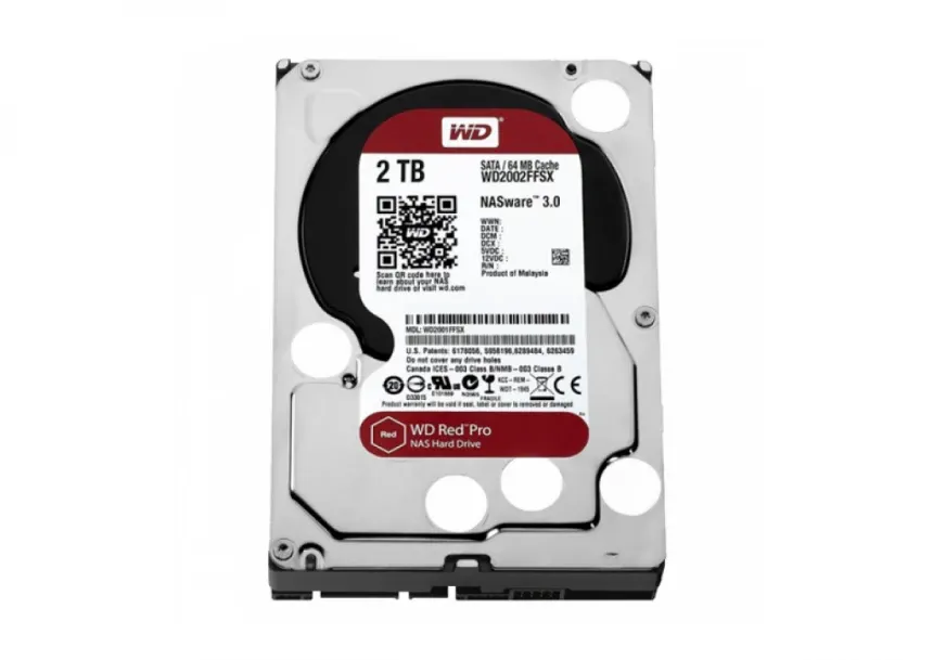 HDD WD 2TB WD2002FFSX 64MB 7200rpm Red Pro