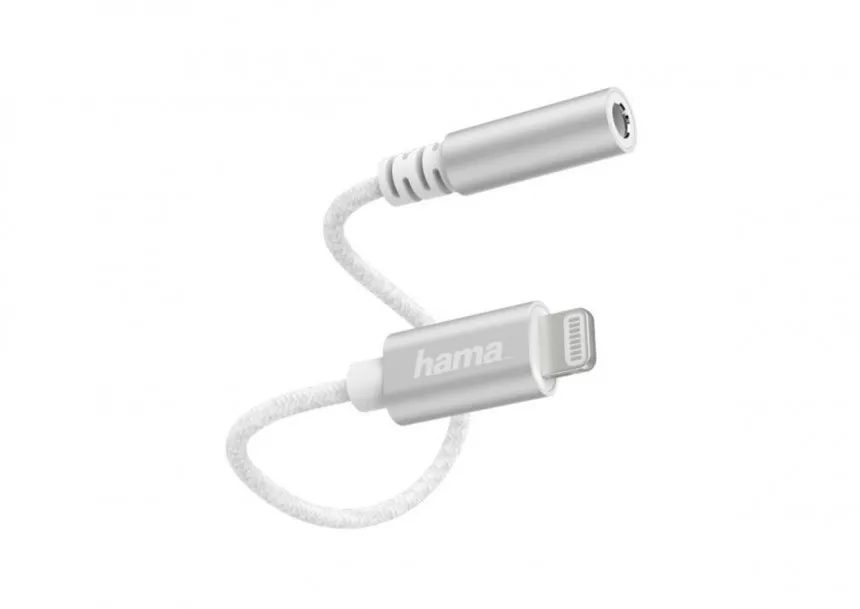 HAMA iPhone Lightning Adapter na 3.5mm zenski dzek beli
