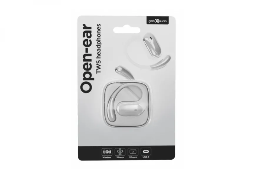OWS-01-W Gembird bluetooth V5 open-ear slusalice, TWS, white