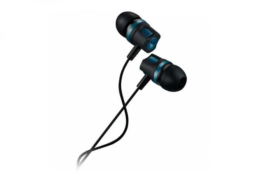CANYON EP-3, Stereo earphones with microphone, Green, cable length 1.2m, 21.5*12mm, 0.011kg