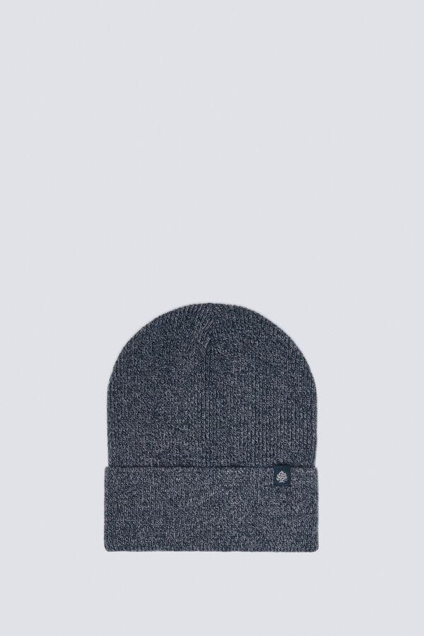 Melange beanie hat
