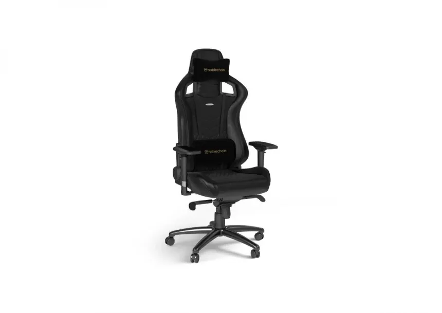 NOBLECHAIRS EPIC Real Leather Gaming stolica crna