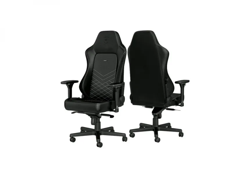 NOBLECHAIRS HERO Gaming stolica crno-platinum bela