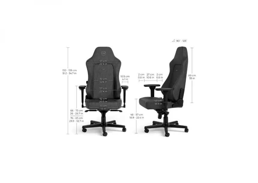 NOBLECHAIRS HERO TX Gaming stolica antracit
