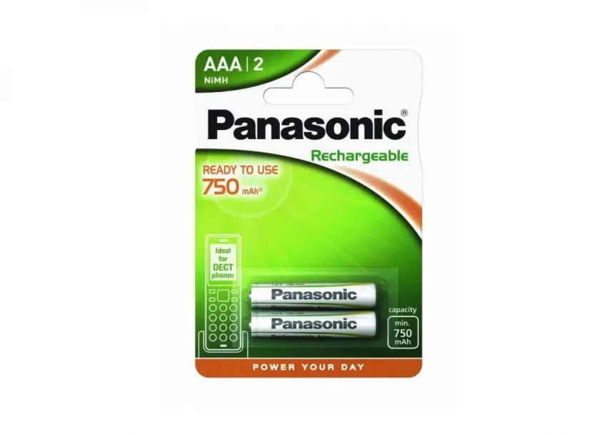 Baterija PANASONIC HHR-4MVE/2BD-2xAAA 750mAh punjive Ready to use