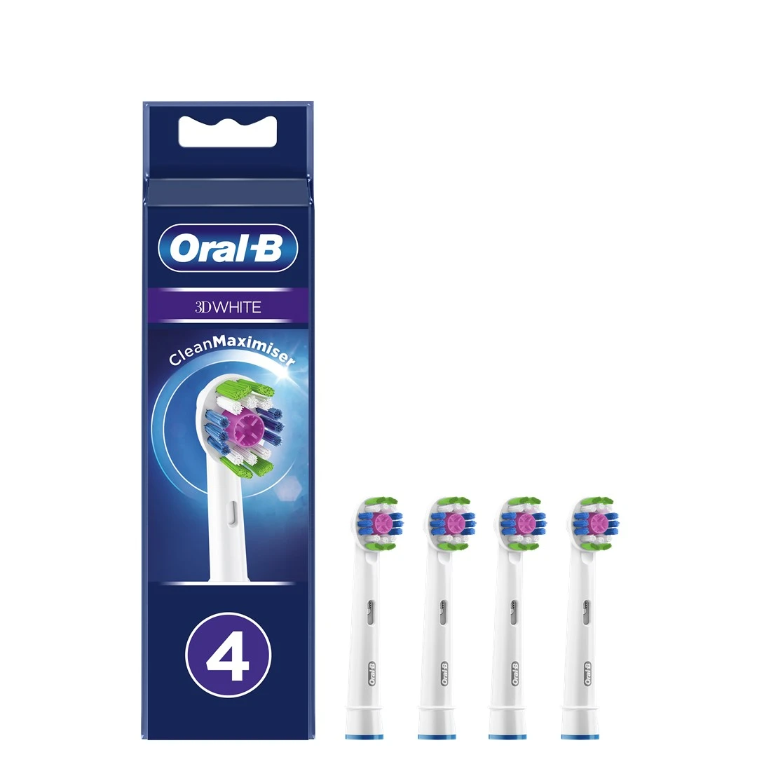 ORAL B ČETKICA ELEKTRIČNA REFIL PRO 3D WHITE 4/1