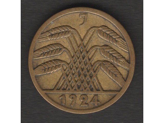 5 Reichspfennig - 1924 J - Nemačka