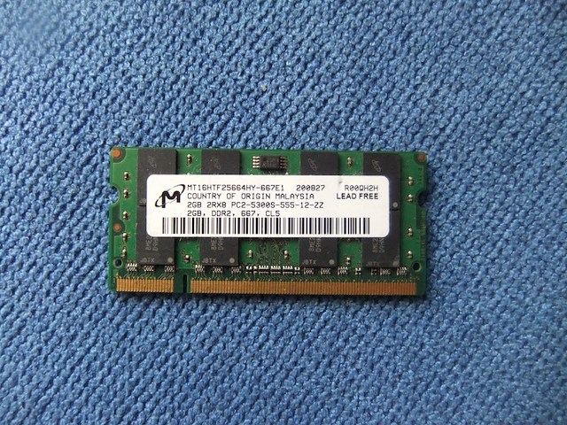 Micron DDR2 memorija 2 GB za lap + GARANCIJA!