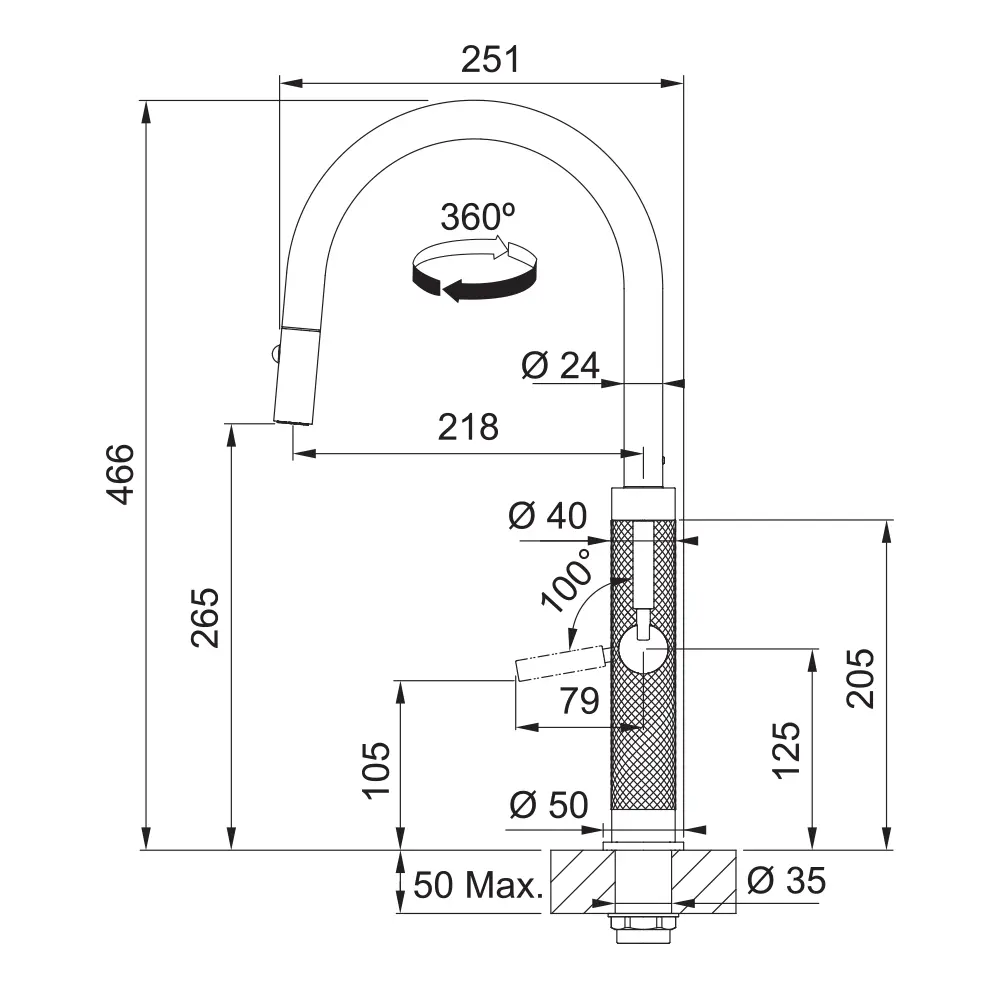 Franke slavina Mythos Doccia Masterpiece 115.0711.555