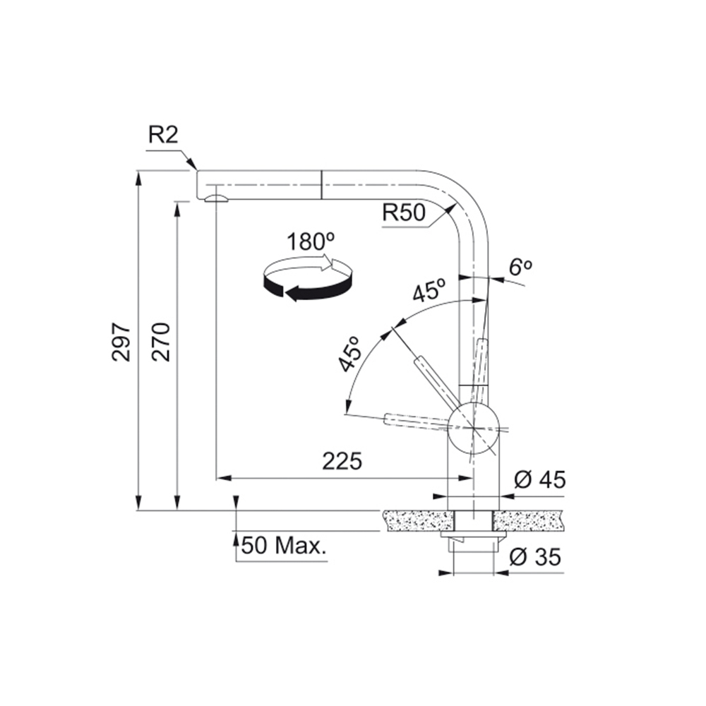 Franke slavina Atlas Neo Doccia 115.0628.210