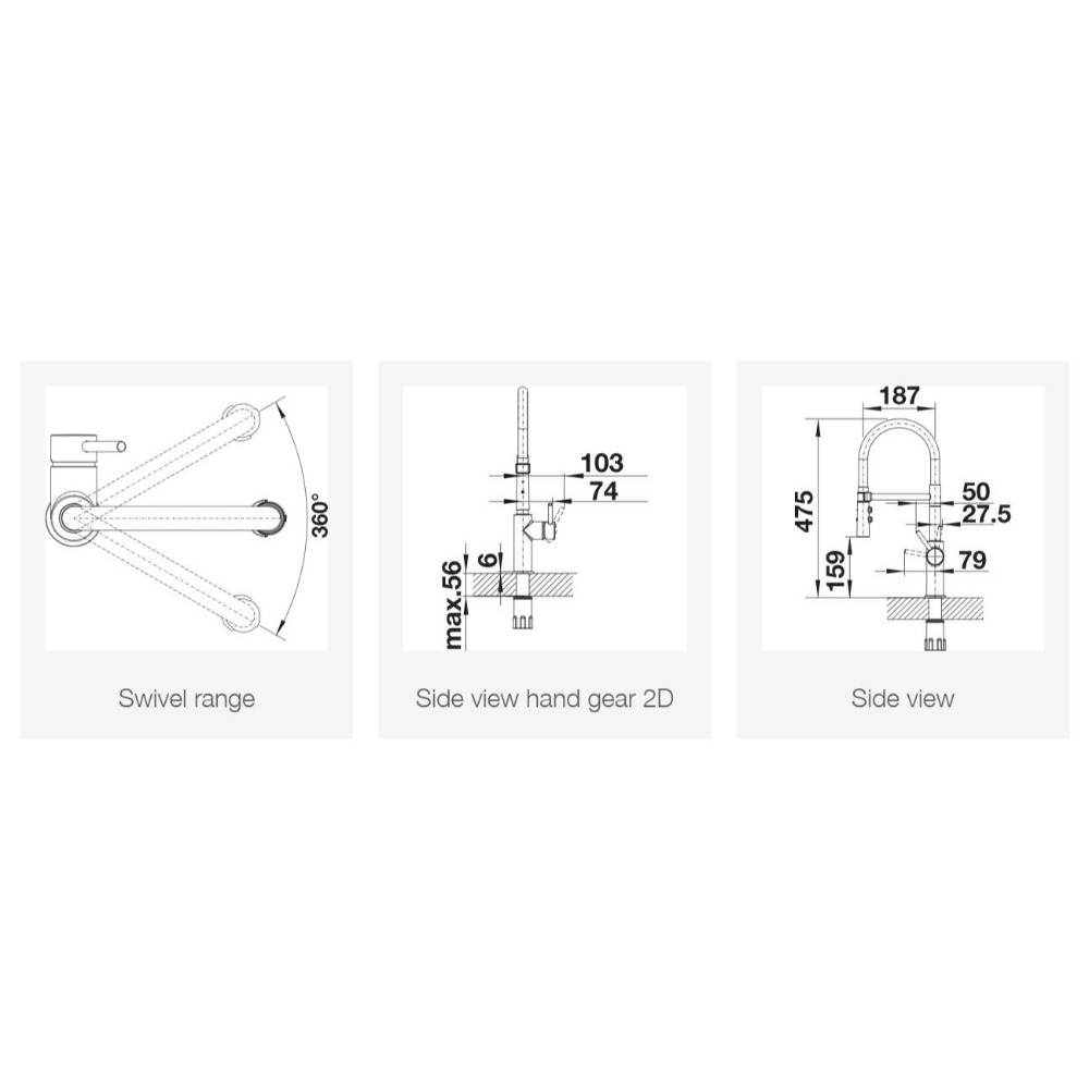 Blanco slavina CATRIS-S Flexo 527731