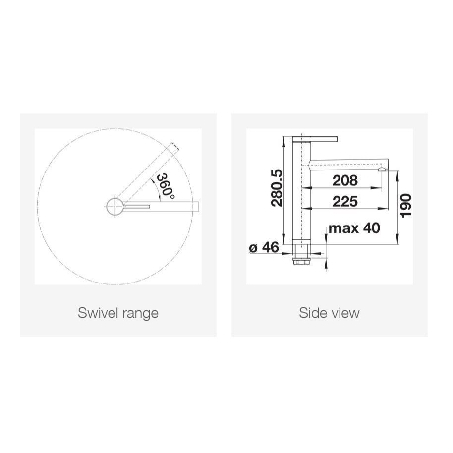 Blanco slavina LINEE 517594