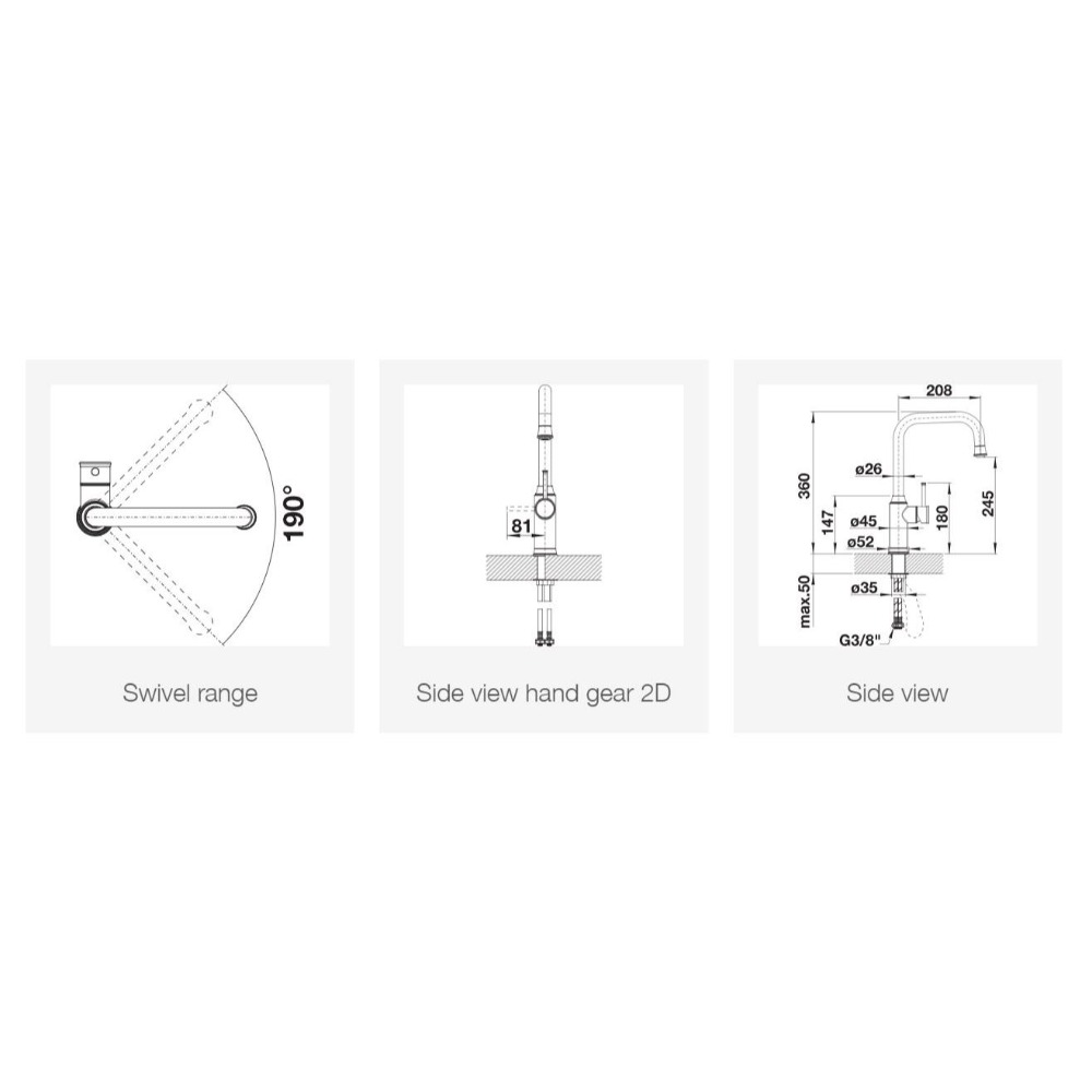 Blanco slavina LIVIA-S 521288