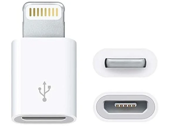 Adapter OTG micro USB na iPhone lightning beli