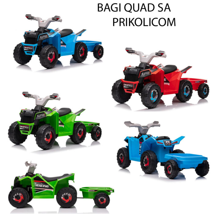 ts-039 Crveni quad sa prikolicom