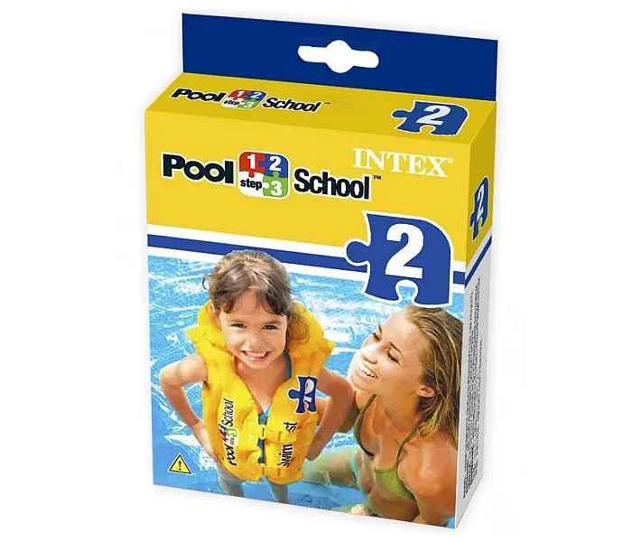 INTEX Dečiji prsluk za plivanje PoolSchool 50x47cm žuti