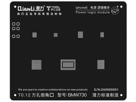 BGA sito Qianli ToolPlus 3D iBlack Power Logic modul za Iphone 6G BMW730