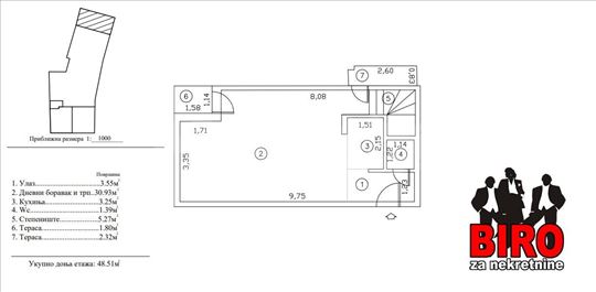 Stan,NOVI SAD,TELEP,kv: 101.00, € 217450, ID: 1009