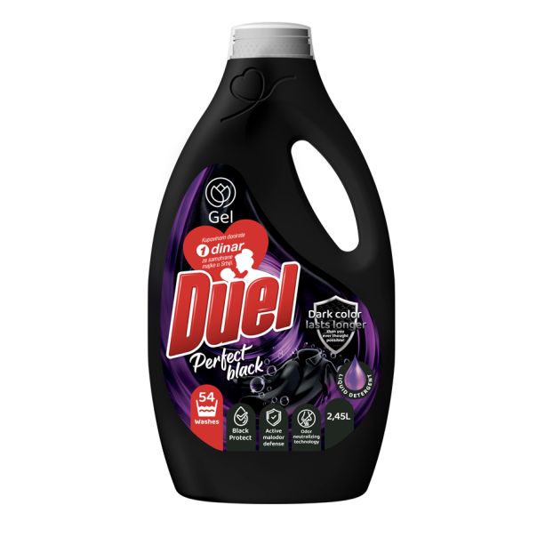 DUEL Tečni deterdžent za pranje veša Perfect black 2.45L