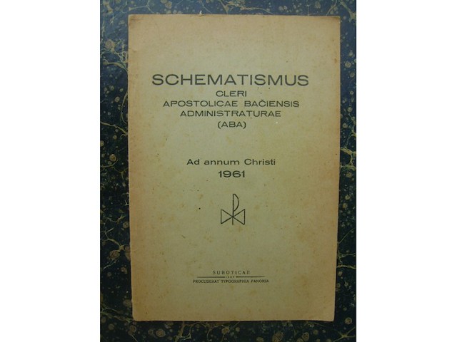 Schematismus Backa-1961god.   K-4