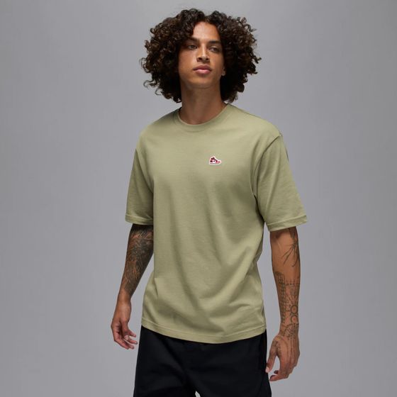 BRAND SNEAKER PATCH T-SHIRT 'MEDIUM KHAKI'