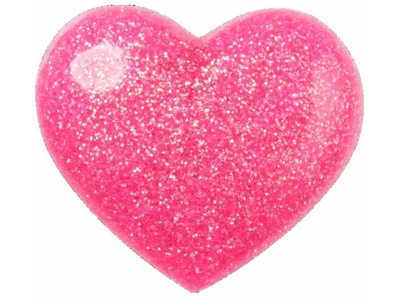Crocs Dečiji ukras Pink 3D Glitter Heart 10009905