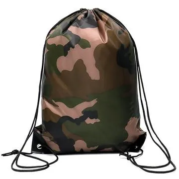CAMOUFLAGE DRAWSTRING BACKPACK / GYM BAG