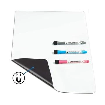 A4 MAGNETIC PET WHITEBOARD SHEET WITH 3 MARKERS & ERASER