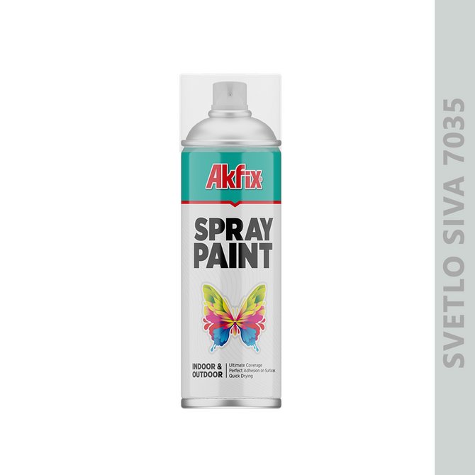 AKFIX boja u spreju 7035 svetlo siva 400 ml