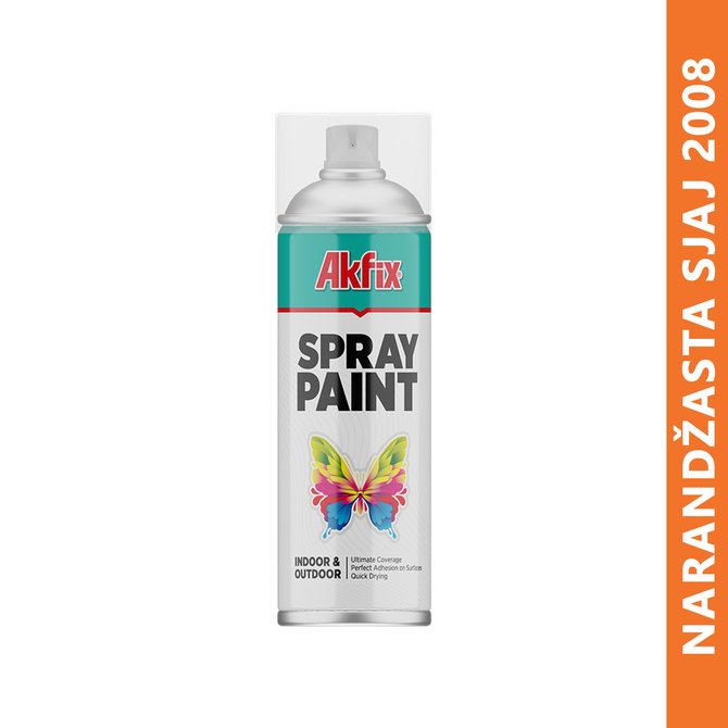 AKFIX boja u spreju 2008 narandžasta sjaj 400 ml