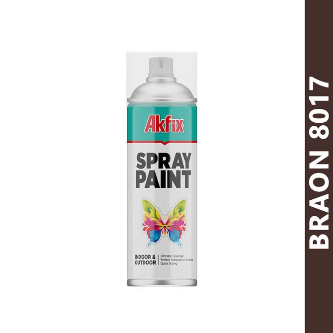 AKFIX boja u spreju 8017 braon 400 ml