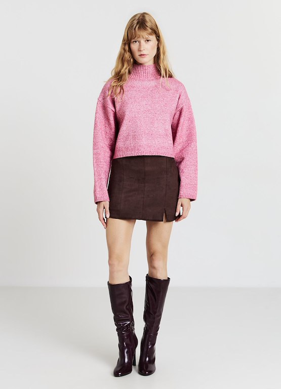 PLAIN CROP TOP ROZE RUMENILO