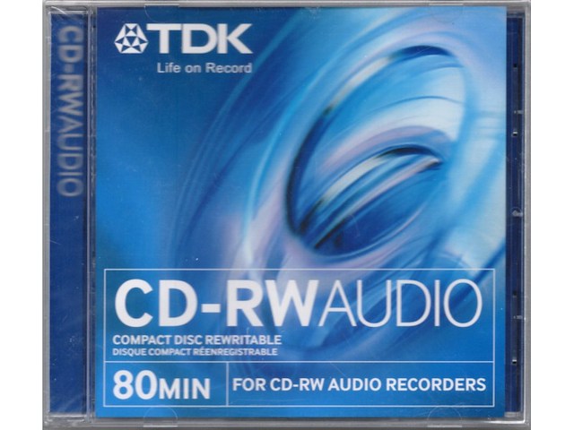 TDK CDRW Audio 80 [For Audio recorders]