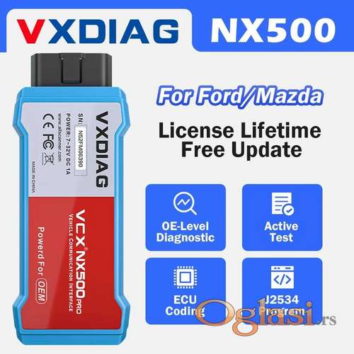 NOVO- VXDIAG VCX Nano NX500 Pro WiFi za Ford Mazdu