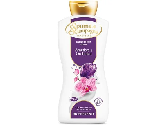 Spuma di Sciampagna Krema za tuširanje Rigenerante, Amethyst & Orchid 650ml