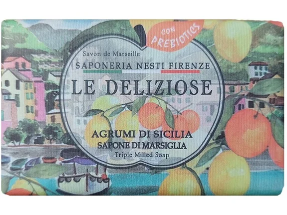 Nesti Dante Le Deliziose 150 gr - Citrusi Sicilije, sapun bogat citrusima, limunom i prebiotikom