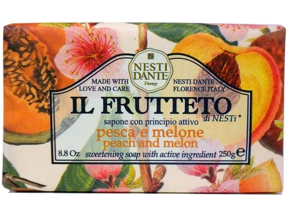Nesti Dante Il Frutteto 250gr – Breskva i Dinja, Prirodni sapun, vocni sapun od prirodnih ulja, bez parabena i agresivnih sastojaka vegan
