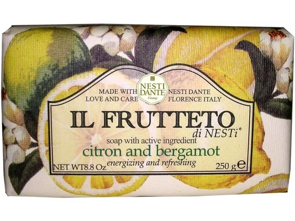 Nesti Dante Il Frutteto 250gr – Kedar i Limun, biljni sapun obogaćen vocem koji predstavlja oazu osveženja, sapun za masnu i mešovitu kozu