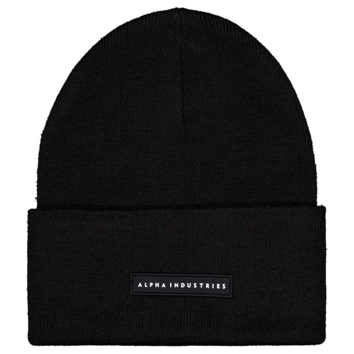 Alpha Industries Rubber Logo Beanie kapa