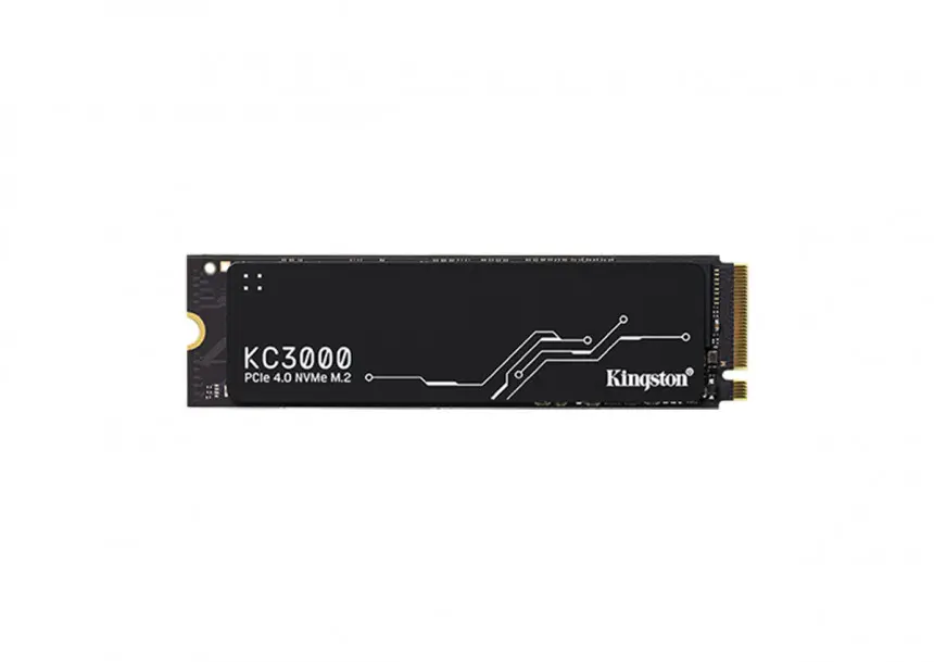 Kingston SKC3000S/512G M.2 NVMe 512GB, 2280, PCIe Gen 4x4, KC3000, 3D TLC NAND, Read up to 7,000 MB/s, Write up to 3,900 MB/s (single sided), Includes cloning software