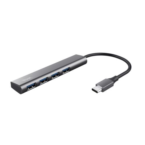Trust Halyx USB-C - 4-Port USB-A 3.2 Gen1 Hub – #24948