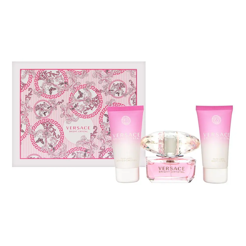 Versace Ženski poklon set Bright Crystal EDT 50 ml+gel za tuširanje 50 ml+losion za telo 50 ml